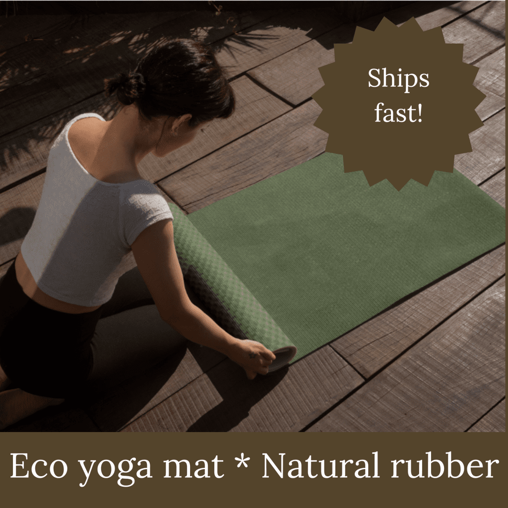 Green yoga mat eco – Gaia Asana