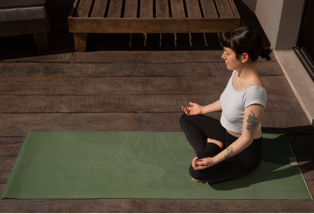 Green yoga mat eco – Gaia Asana
