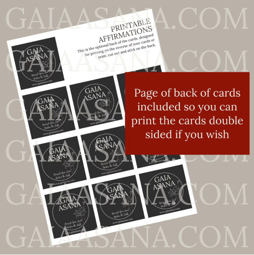 Gratitude affirmations digital download – Gaia Asana