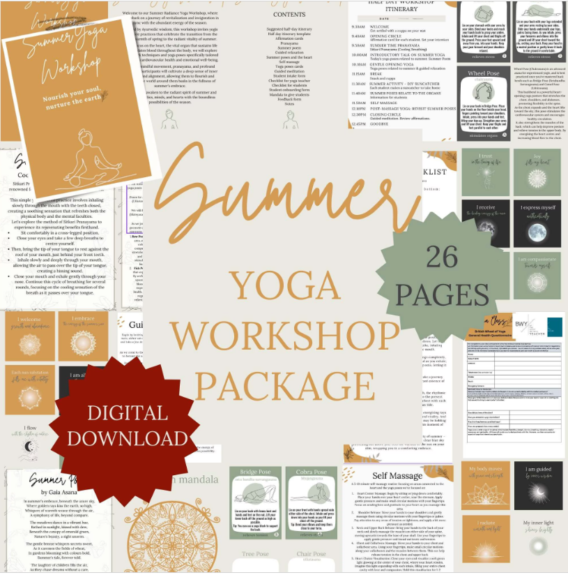 Summer yoga workshop digital download – Gaia Asana