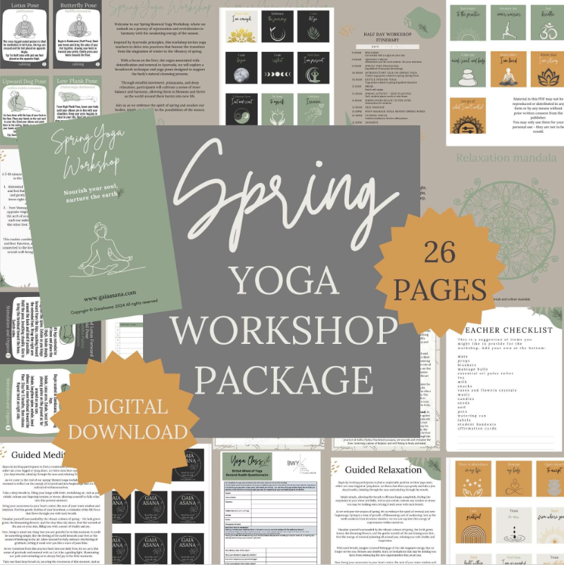 Spring yoga workshop digital download – Gaia Asana