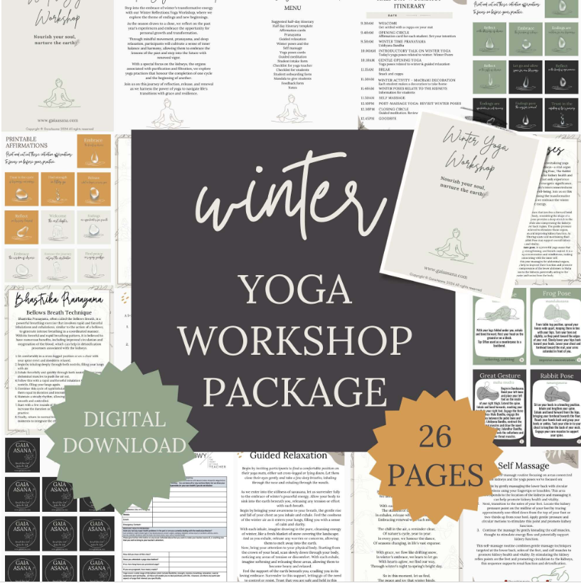 Winter yoga workshop digital download – Gaia Asana