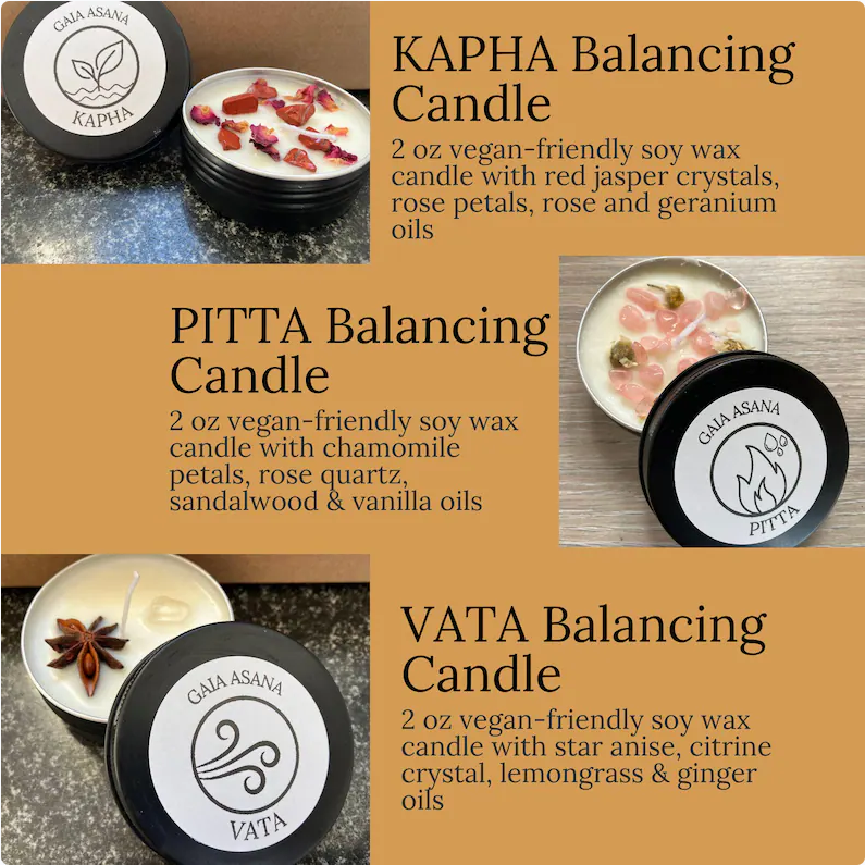 Ayurveda candles gift – Gaia Asana